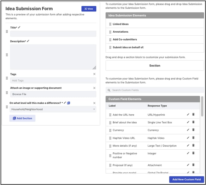 Idea Submission Tool